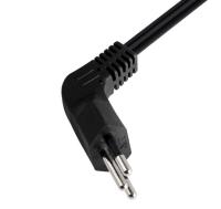 China C13 Brazil AC Power Cords Right Angle 90 Degree Power Plug Cable for sale