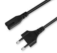China Flexible EU AC Power Cords Lightweight Electric Extension Cord 2 Pin for sale
