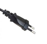 China Flexible EU AC Power Cords Lightweight Electric Extension Cord 2 Pin for sale