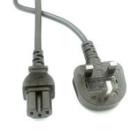 China IEC UK AC Power Cords 1.5M 3 Prong Plug Mains Lead Cable 5Ft for sale