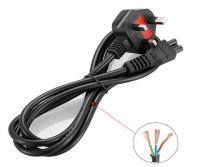 China IEC UK AC Power Cords 1.5M 3 Prong Plug Mains Lead Cable 5Ft for sale