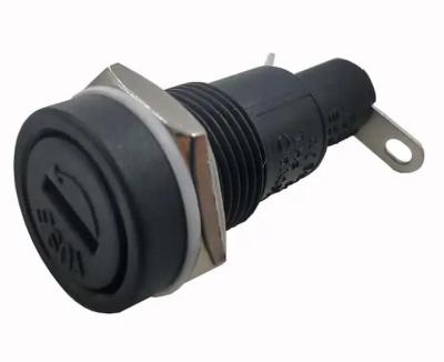 China Electrical Glass Tube Fuse Holders Panel Mount Flame Retarded for sale
