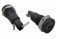 China Electrical Glass Tube Fuse Holders Panel Mount Flame Retarded for sale