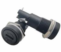 China Electrical Glass Tube Fuse Holders Panel Mount Flame Retarded for sale