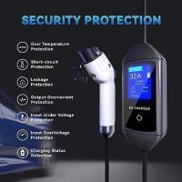 China Compact Level 2 Electric Vehicle Charger Portable 24A / 32A Adjustable for sale