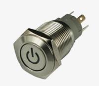 China Metal Small Latching Push Button Switch On Off 10mm Push Button Switch for sale
