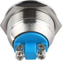 China 125VAC 22mm Momentary Metal Push Button Switch On Off 1NO1NC for sale