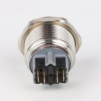 China 28mm Illuminated Metal Push Button Switches Round 500V Ring Type LED for sale