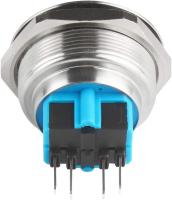 China Power On Off Metal Push Button Switches 30mm Illuminated Ring Type LED for sale