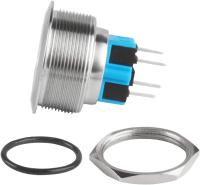 China Power On Off Metal Push Button Switches 30mm Illuminated Ring Type LED for sale