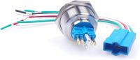 China Power On Off Metal Push Button Switches 30mm Illuminated Ring Type LED for sale