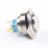 China Power On Off Metal Push Button Switches 30mm Illuminated Ring Type LED for sale