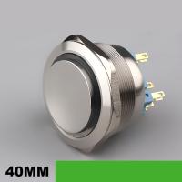 China 40mm Momentary 	Metal Push Button Switches Large On Off Latching Function for sale
