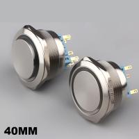 China 40mm Momentary 	Metal Push Button Switches Large On Off Latching Function for sale
