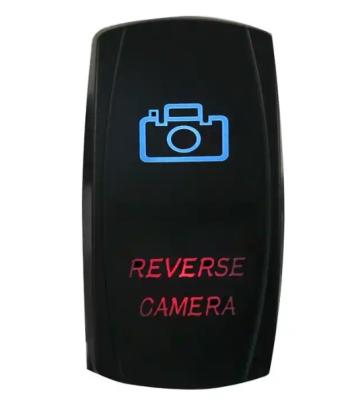 China Automotive IP67 12 Volt Mini Rocker Switch Blue Led 5 Pin Driving Lights for sale