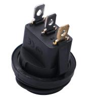 China Waterproof 12 Volt Dc Rocker Switches 20a On Off Led Light Round for sale