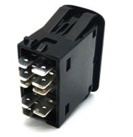 China Custom Mini Rocker Switch 12v Icon In Out 9 Pin On Off On L Series for sale