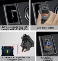 China 12v 24v Usb Charger Rocker Switch Fast Charge Socket Waterproof Quick Dual Pd Qc3.0 For Cars Boat for sale