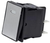 China DC 12V 20A Push Button LED Metal Panel Aluminum 4PIN ON OFF Rocker Switch For Car Boat RV for sale