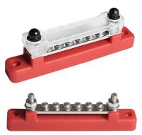 China 2pcs 6 Way 150A Terminal Bus Bar Ground Distribution Block Panel for sale