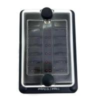 China Auto ATO ATC Fuse Box Waterproof 12 Circuit Fuse Holder Sticker Label 12 In 12 Out For Buses for sale