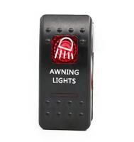 China 12V 24V Illuminated Blue Led Light Symbol Waterproof Laser On/Off Boat Rocker Switch For Car Boat Marine RV for sale
