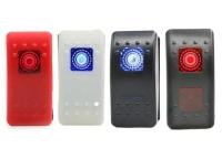 China 12V 24V Illuminated Blue Led Light Symbol Waterproof Laser On/Off Boat Rocker Switch For Car Boat Marine RV for sale