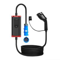 China Customized IP65 16A-40A Adjustable SAE J1772 Type 1 Portable EV Car Charger Portable Charging Station for sale