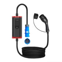 China Customized IP65 16A-40A Adjustable SAE J1772 Type 1 Portable EV Car Charger Portable Charging Station for sale