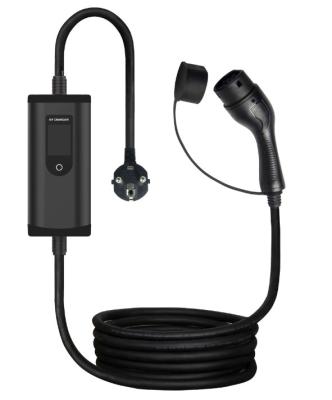 China Electric Car 32A 7Kw TYPE 2 Ev Charging Station Portable Ev Charger With Screen Adjustable for sale