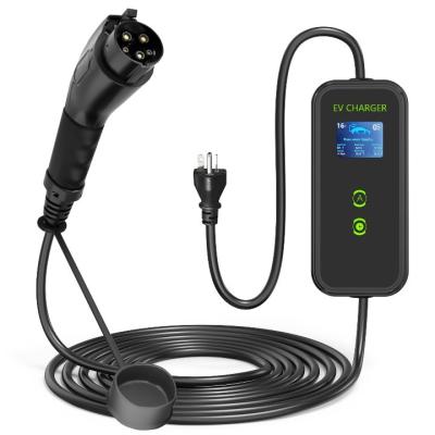 China Type1 SAE J1772 16A 32A 40A Portable Ev Charger With UL&CE&FCC&ROHS Certifications for sale