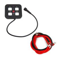 China 4 Gang Automotive Switch Panel For Dimmable Universal LED Light Bar RGB Display for sale