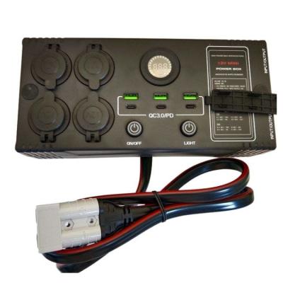 China Portable USB QC3.0 PD Switch Control DC DC Charger Mini Power Box With Control Box for sale