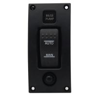 China Waterproof 12-24V Auto Bilge Pump Switch Alarm Ship Deck Cleaning Control Panel for sale