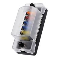 China 12V-24V DC 6 Way Fuse Block With Negative Bus Atc/Ato Standard Automotive Fuse Boxes for sale