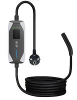 China Portable Tesla NACS LCD Display 16A 32A Electric Car Fast Charging Station Portable EV Charger for sale
