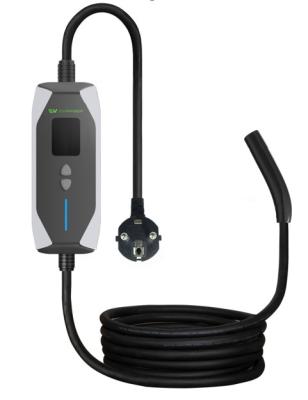 China Portable Tesla NACS LCD Display 16A 32A Electric Car Fast Charging Station Portable EV Charger for sale