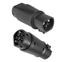 China Tesla To Type2 Charger Adapter 60A max Connector 14kw Ev Plug Charging fast for sale