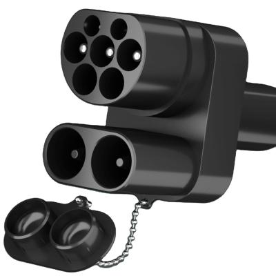 China Europe CCS2 to tesla electric car charging CCS2 DC adapter For TESLA AC+DC for sale