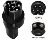 China EV Charger Connector Type2 To Tesla Adapter for Tesla Cars Electric Vehicle Charger Adapter for sale