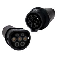 China EV Adapter EV Charger SAE J1772 Type 1 to IEC 62196 Type 2 Compatible with TYPE 1 Charging Connector for sale