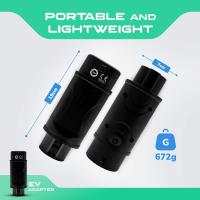 China EV Adapter EV Charger SAE J1772 Type 1 to IEC 62196 Type 2 Compatible with TYPE 1 Charging Connector for sale