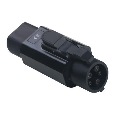 China Type2 To J1772 EV Charging Adapter Male Type1 To Female Type 2 Electric Vehicle Charger Connector for sale