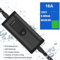 China Factory 8a-32a Adjustable SAE J1772 TYPE1 Fast Electric Car Charger Portable Ev Charger for sale