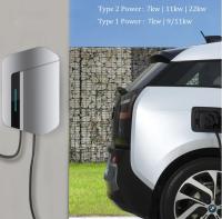 China Commercial Ac Wallbox Charger 7kw Ocpp1.6 Ac Ev Wallbox Electric Car Charging Station for TESLA NACS for sale