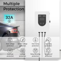 China Type 2 Home Use Commercial Use 32A EV Charger 14KW Level 2 Charging EVSE Wallbox Station for sale