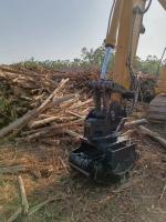 China GuangLin Digging Machine Stone / Wood Grabber Suit 5-26 Tons Excavator for sale