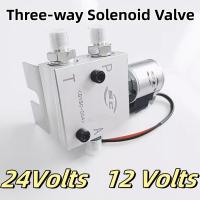 China Three Way Solenoid Valve For Quick Hitch Coupler / Excavator Accessories 24Volts for sale
