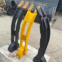 China Heavy Duty Excavator Thumb Attachment Mechanical Two Finger Power Thumb Clip for sale