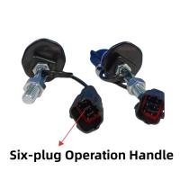 China Six Plug Operation Joystick Handle Control For Wood Grabber / Tool Grab Steel Machine for sale